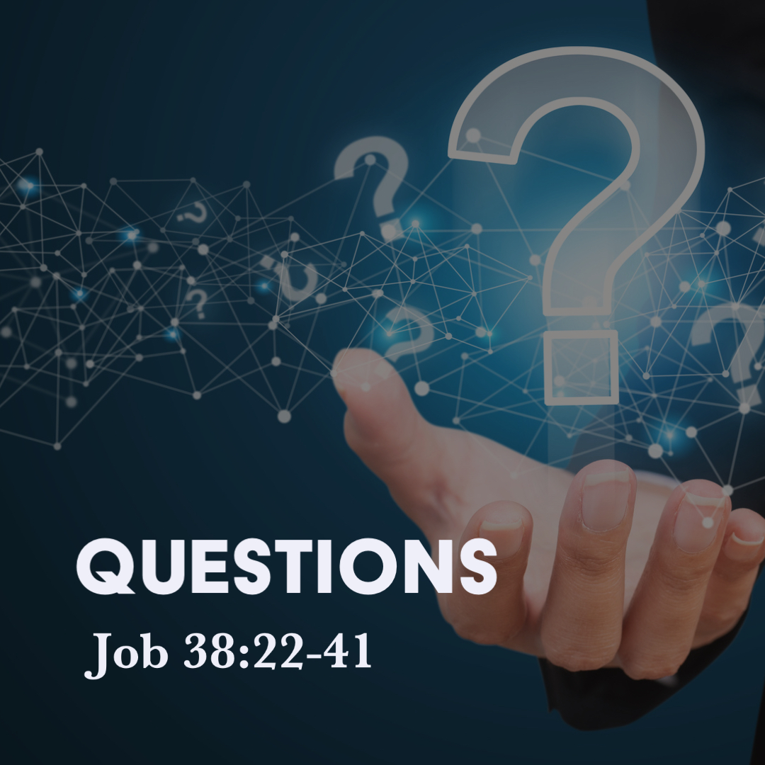 Job 38:22-41: Questions - God Centered Life