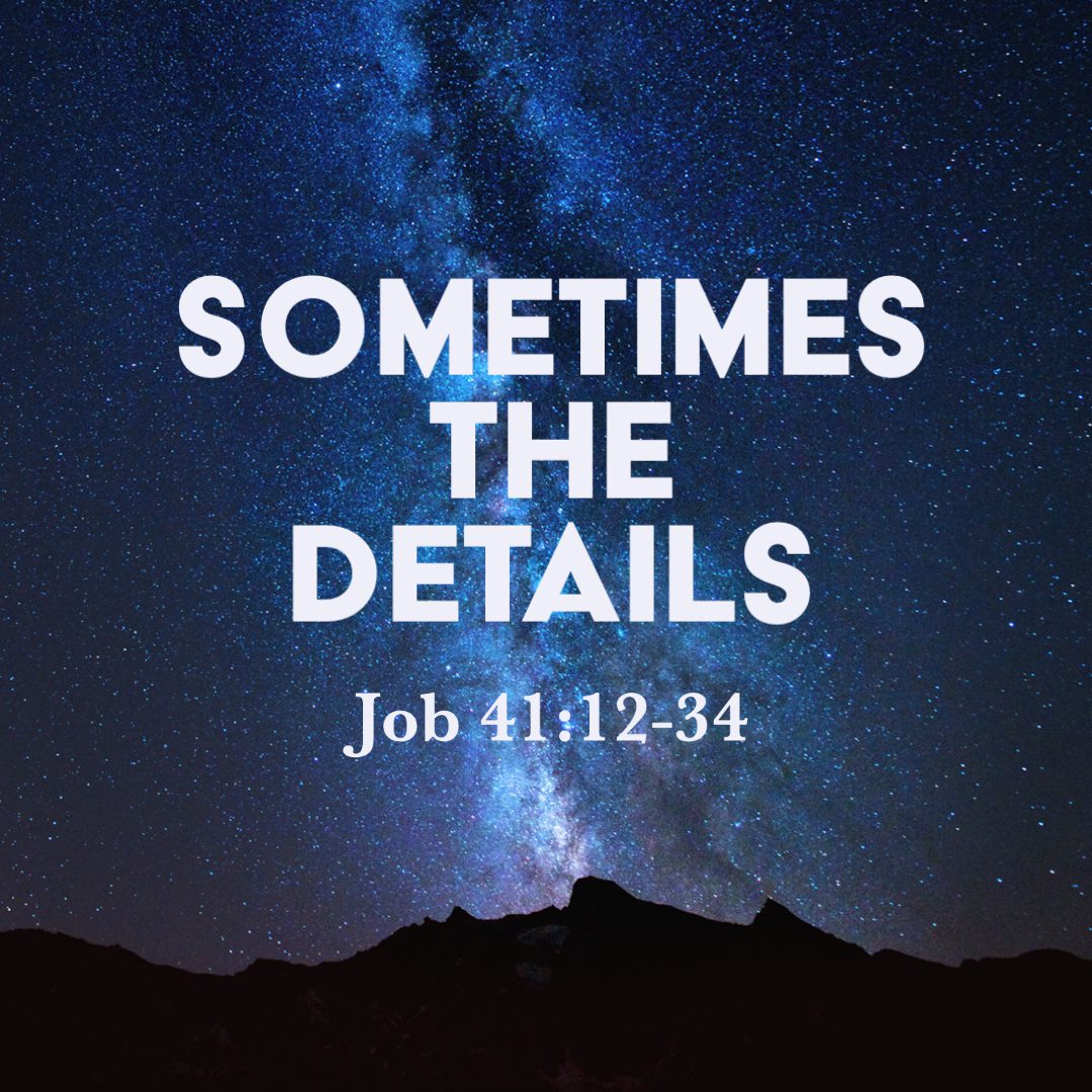 Job 41:12-34: Sometimes the Details - God Centered Life