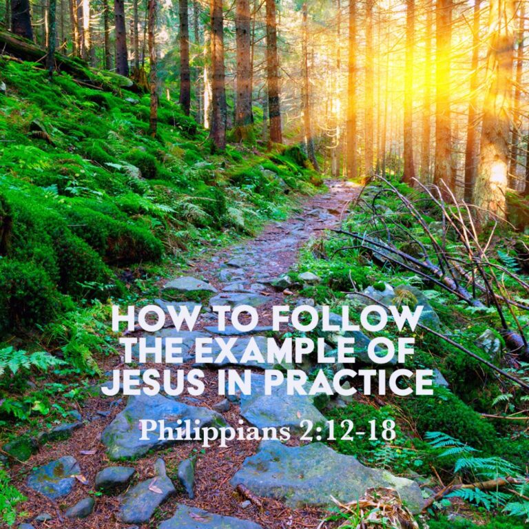 Philippians 2:12-18: How to Follow the Example of Jesus in Practice ...