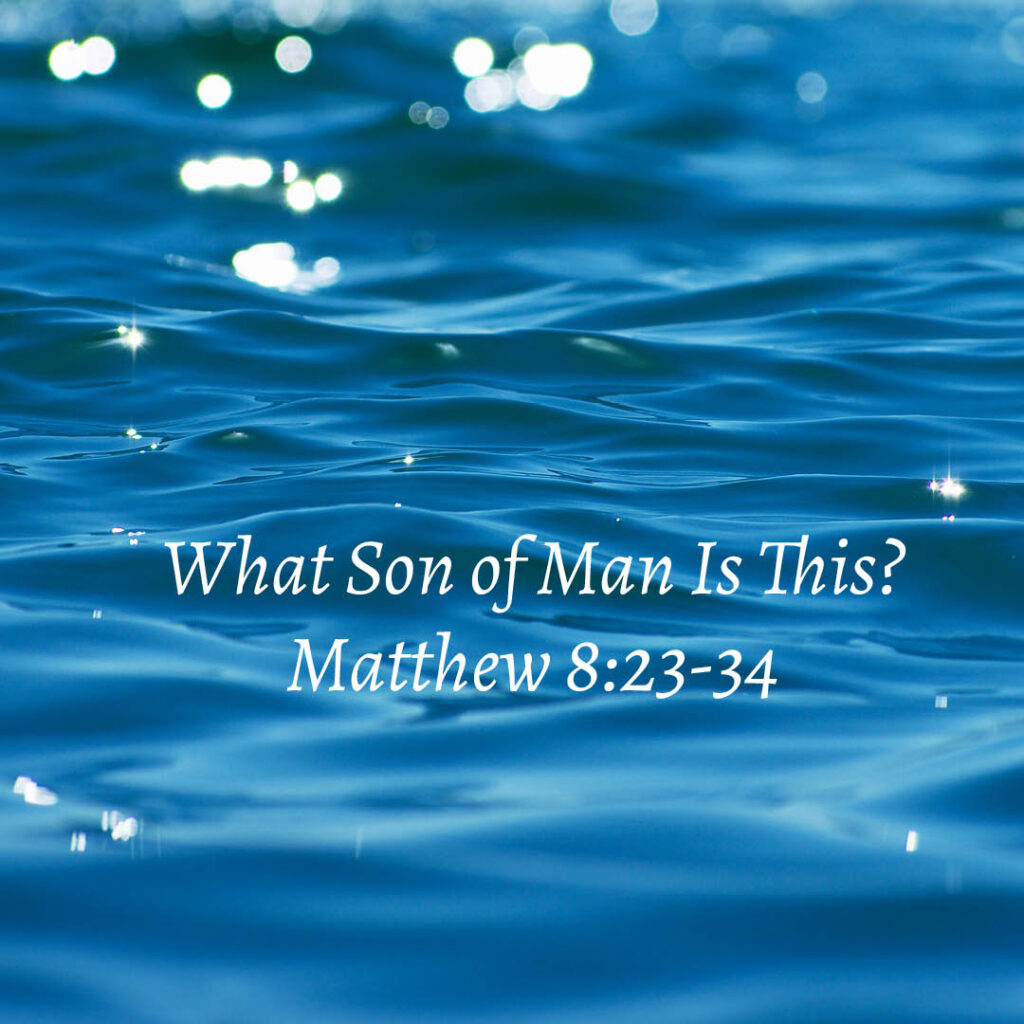 Matthew 8:23-34: What Son of Man Is This? – God Centered Life